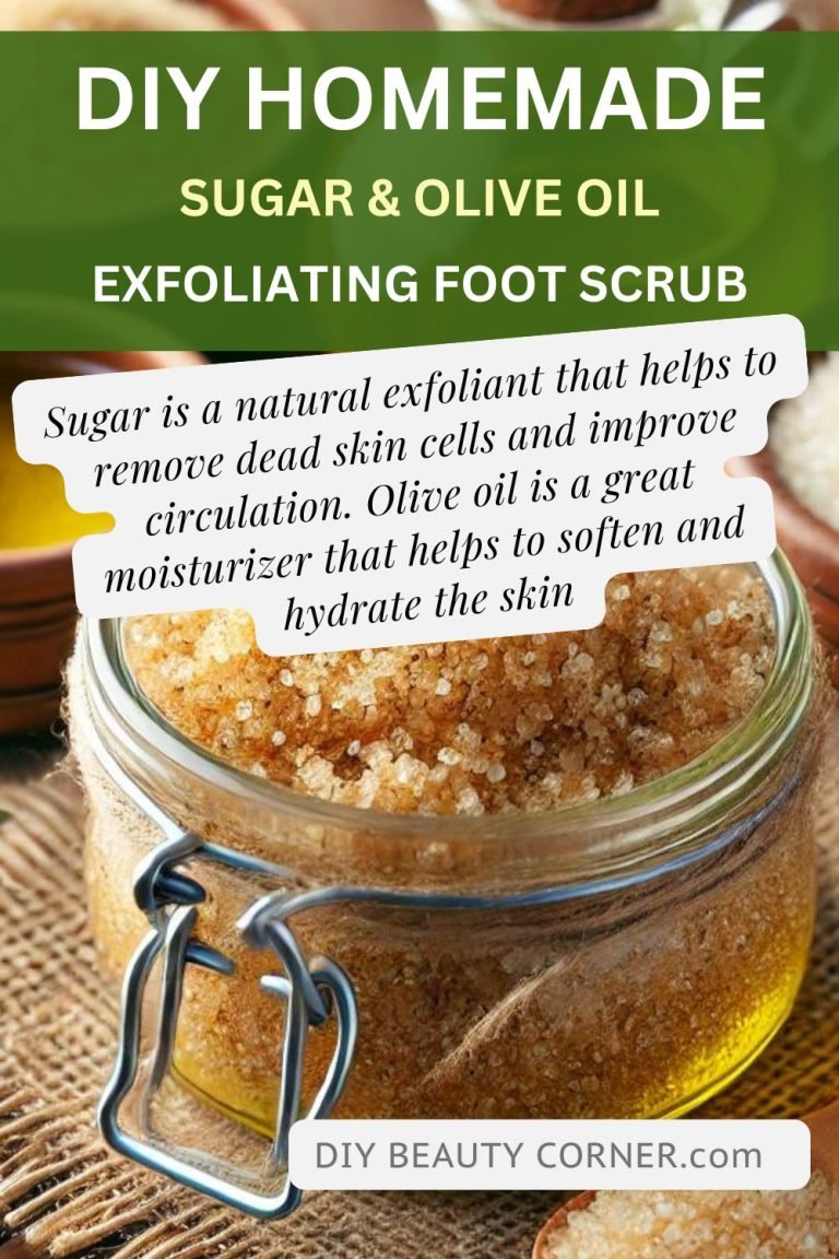 Homemade Sugar and Olive Oil Foot Scrub Recipe