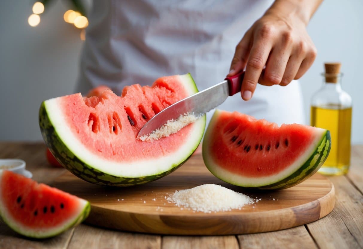 3 Ingredient Watermelon Lip Scrub Recipe