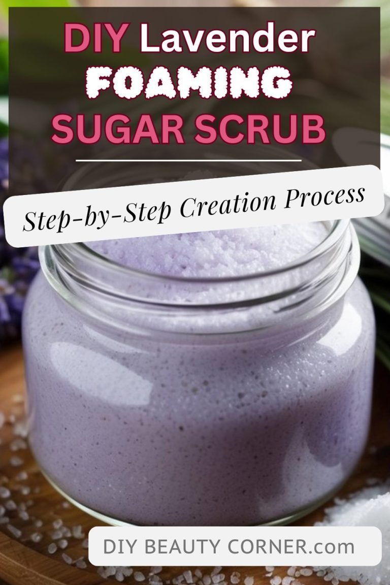 DIY Foaming Sugar Scrub Recipe Lavender