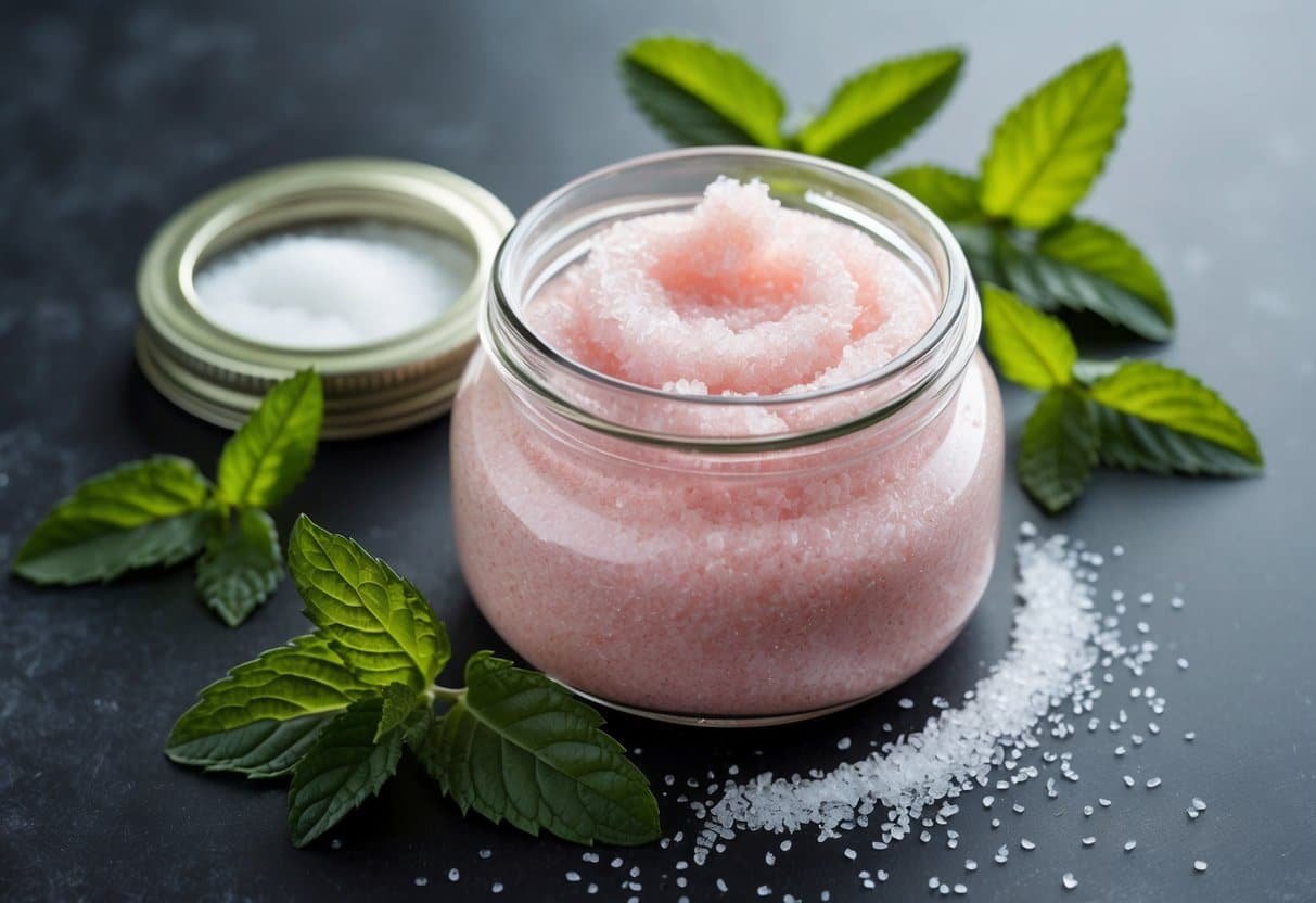 Homemade Peppermint Sugar Scrub in 5 Minutes