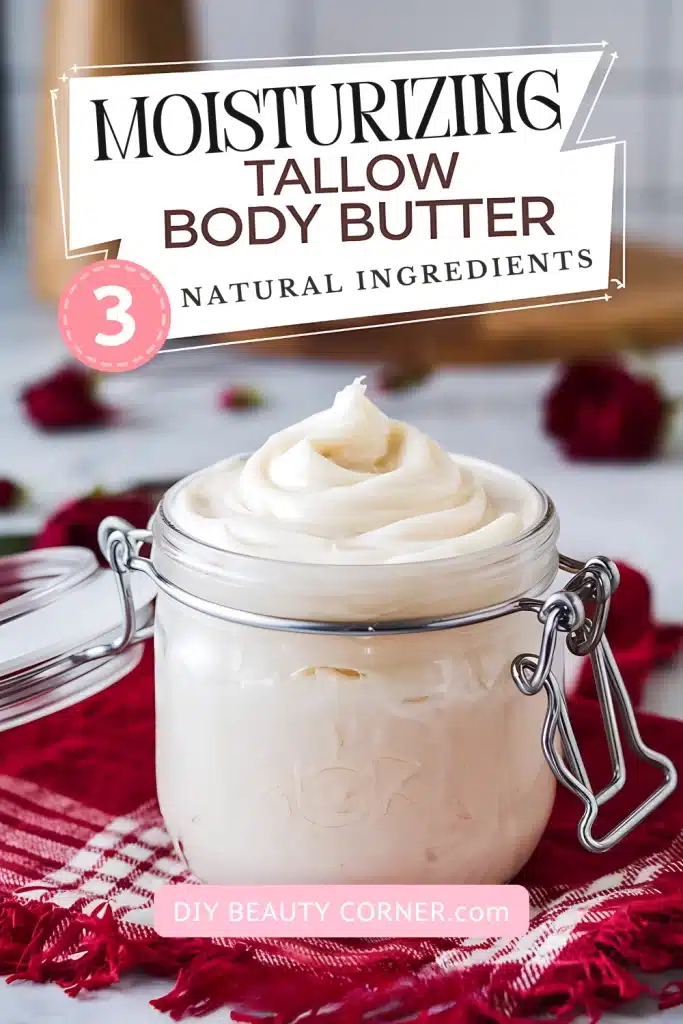 Moisturizing Tallow Body Butter With 3 Natural Ingredients