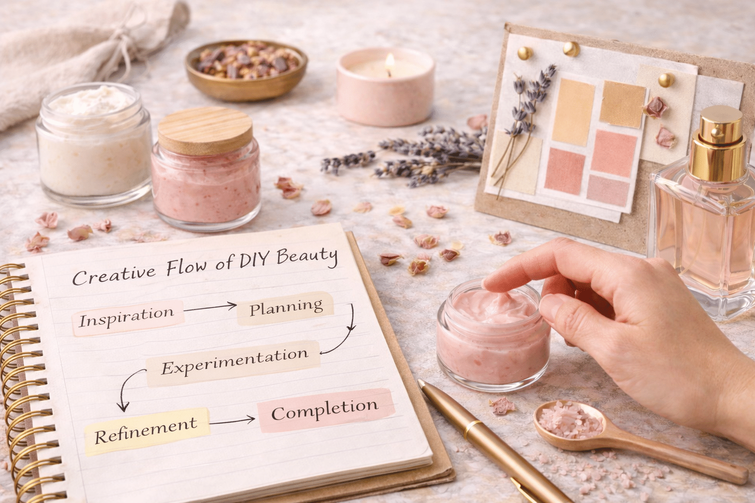 From Idea to Finished Project: The Creative Flow of DIY Beauty